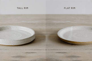 Handmade Wheel-Thrown Ceramic Dinner Plate by KJ Pottery - Unique Tableware